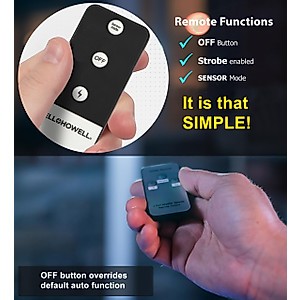 Bell+Howell Bionic Flood Light ASON TV, Solar Lights Outdoor Waterproof- 50% Brighter 108 COB-LED's w/Motion Sensor 180° Swivel, Adjustable Panels for Garden, Lawn and Patio As Seen On TV