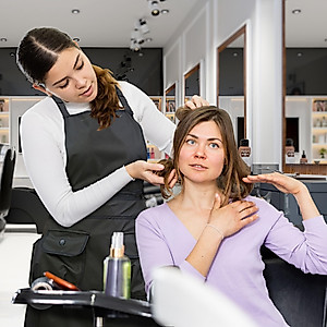 CHARLENE Courtney Convertible Zip Apron #9044 (Black)