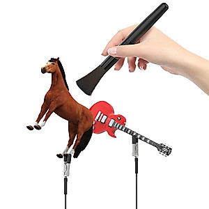 Actekart Painting Stand Base Holder and 12PCS Alligator Clip Sticks Set (with Sturdy Rubber Tips) Modeling Tools for Airbrush Spray, for Gundam Hobby Model Parts Assemble, for DIY Card Photo Memo