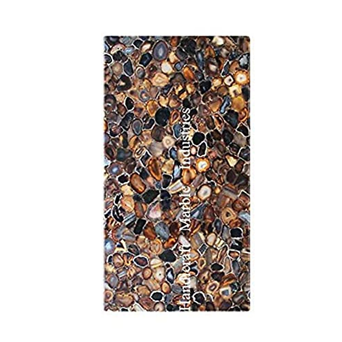 42"x24" Mix Multi Colour Agate Table Top Rectangular Table, Center Table, Coffee Table, Patio Table, Hallway Table, Living Room Furniture