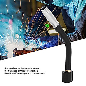 15AK Welder Solder Swan Neck Brass for Binzel MIG Welding Torch Consumables Hardware Supplies