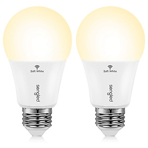 Sengled Smart Light Bulb, WiFi Light Bulbs That Work with Alexa & Google Home, No Hub Required, Smart LED Light Bulb A19 Soft White Light (2700K), 2 Pack