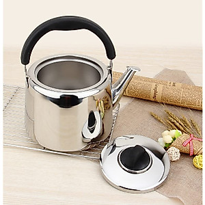 Kettle Stovetop Whistling Tea Kettle Stainless Steel Whistling Tea Kettle Stove Top Kettle, Whistling Kettle Tea Kettle Tea Pot Tea Kettle Stovetop Teapot (Size : 4L)
