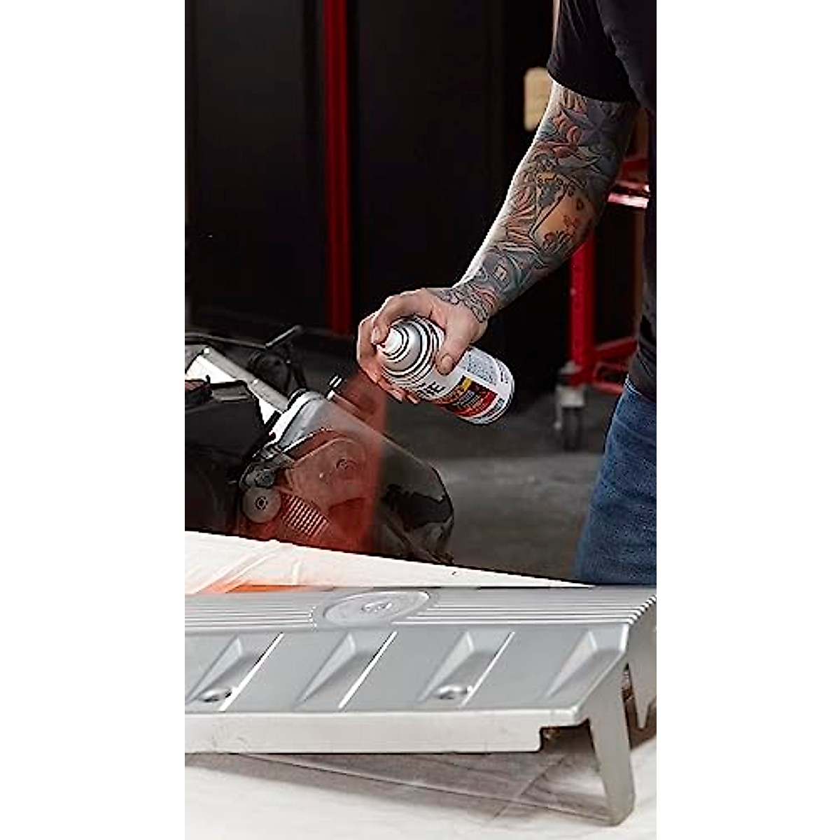 Rust-Oleum 366437 Engine Enamel Spray Paint, 11 oz, Cast Coat Iron