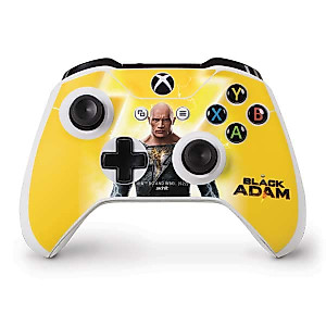 Skinit Decal Gaming Skin Compatible with Xbox One S Controller - Officially Licensed Warner Bros Black Adam Design
