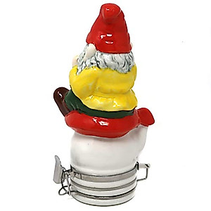 Smoking Gnome Porcelain Container (250mL/Large)