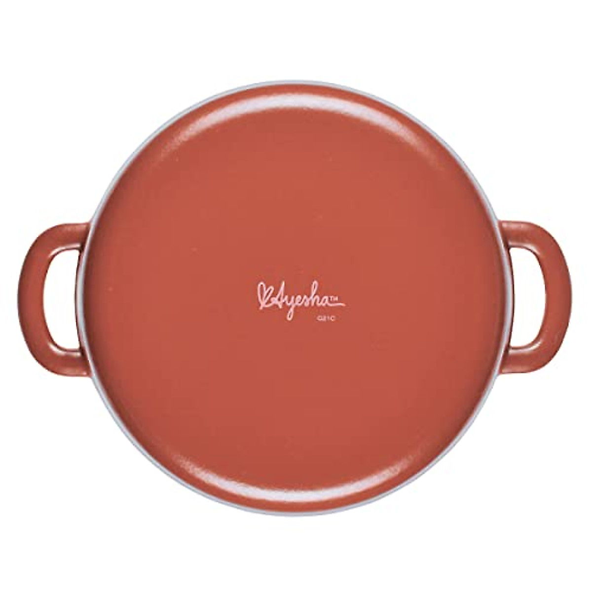 Ayesha Curry Kitchenware Enameled Cast Iron Dutch Oven/Casserole Pot with Lid, 6 Quart, Redwood Red