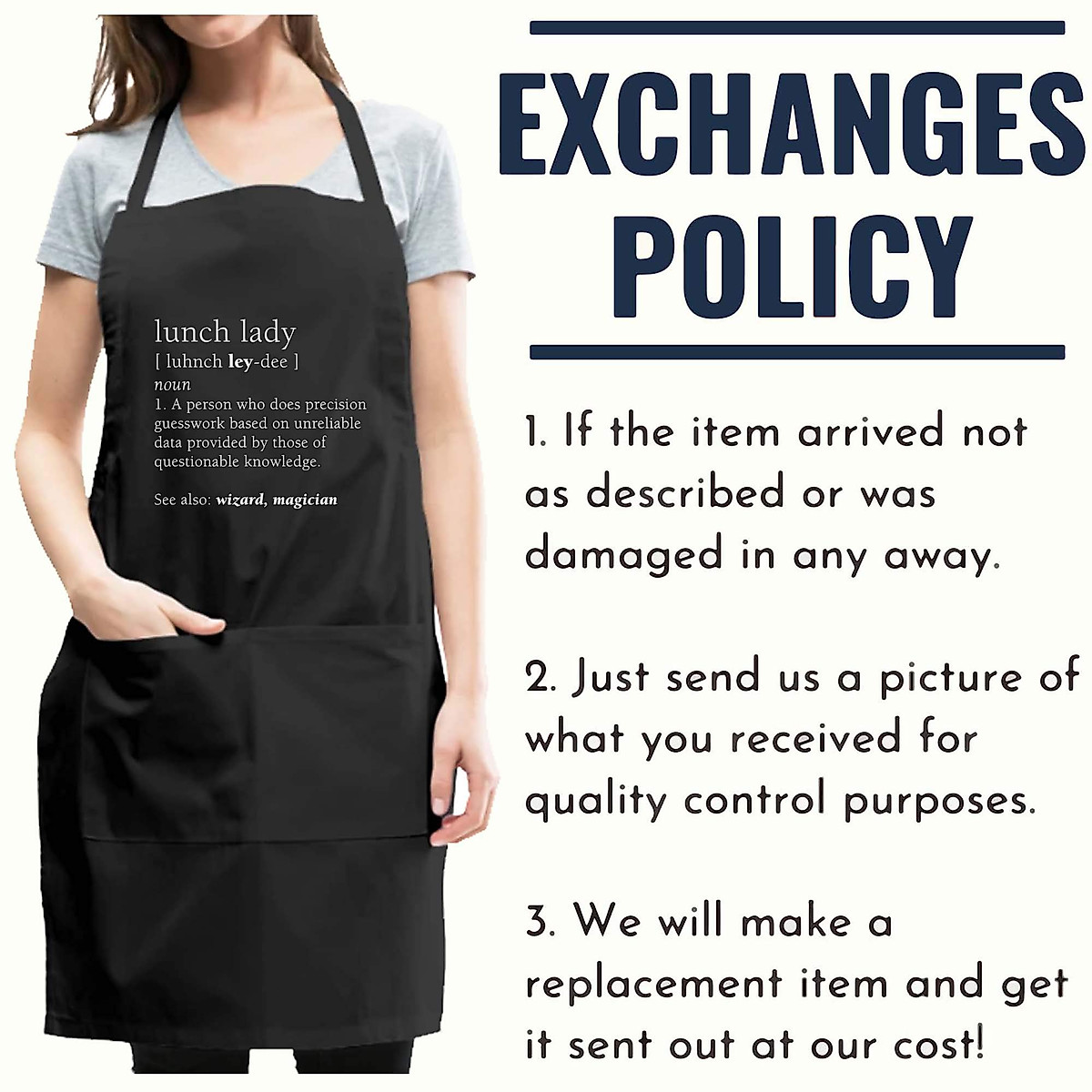 SumoFamily Mouse Pad for Funny Student Apron - Lunch Lady Definition Funny Cute Children Student Meals School Black Black- One Size fits All Mousemat