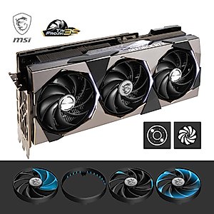 MSI GeForce RTX 4080 16GB SUPRIM X Gaming Graphics Card - 16GB GDDR6X, 2640 MHz, PCI Express Gen 4, 256-bit, 3X DP v 1.4a, HDMI 2.1a (Supports 4K & 8K HDR)