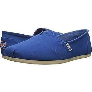 Skechers Women's Bobs Plush Peace and Love Ballet Flat, Royal Blue, 11 M US