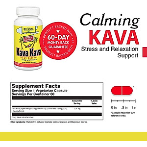 Natural Balance Kava Kava Root Extract - 60 Vegetarian Capsules