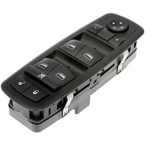 Dorman 901-497 Front Driver Side Master Window Switch Compatible with Select Chrysler / Dodge / Jeep Models Black