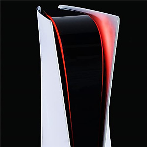 N+B Luminous Sticker, Custom Led Lightbar Decals Stickers Compatible for PS5 Console, Decoration Led Lighting Strips Adhesive Stickers Compatible for PS5 Console Accessories(Red)