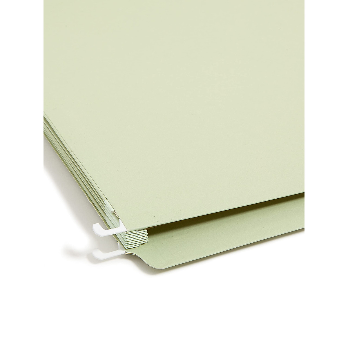 Smead FasTab Hanging Pocket with TUFF Construction and Full-Height Gusset, 5-1/4" Expansion, 1/3-Cut Built-in Tab, Letter Size, Moss, 9 per Box (64224)