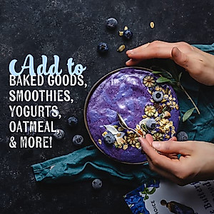 Ancient Choice - Butterfly Pea Flower Powder (4 ounce) | Blue Matcha Tea | Ceremonial (Highest) Grade | Adaptogenic Raw Culinary | Natural Food Coloring | Thai Non-GMO | Vegan