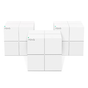 Tenda Mesh WiFi System (MW6), 2 Gigabit Ports per Unit, WiFi Router and Extender Replacement, Compatible with Alexa, Parental Controls, 5 - Pack