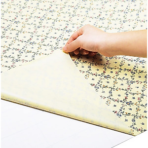 Self Adhesive Vinyl Vintage Yellow Floral Contact Paper Shelf Drawer Dresser Liner 17.7x117 Inches