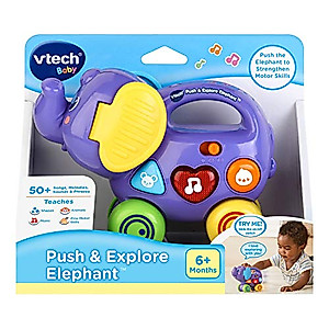 VTech Push & Explore Elephant, Purple