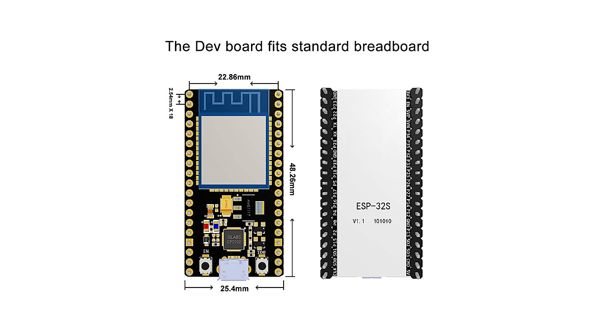 Aokin ESP32 Development Board - WiFi & Bluetooth Dual Cores
