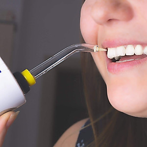 Yaomiao 4 Pcs Replacement Tips Compatible with Waterpik 2 Colors Periodontal Tips for Dental Water Flossers (Like Wp - 100) and Other Oral Irrigators