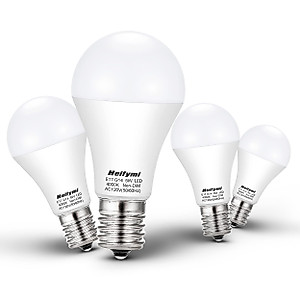 Heifymi E17 Intermediate Base 5W LED Bulb, 40 Watts Equivalent, Neutral/Natural White 4000K, 500 Lumens, AC120 Volts, LED Replacement for Chandelier Ceiling Fan Lights Bulbs, Non-dimmable(4 Pack)