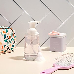 Tirtyl Foaming Replacement Pump Set - 2 Pack - 40mm (1.57”) Wide Rim (40/410 neck size) - Unique Matte Finish - High Rated 1.66c Foam Output for Maximum Foam (Matte White)