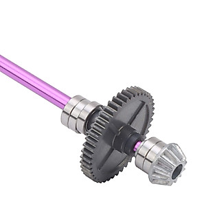 VGEBY RC Metal Spare Parts Spur Gear with Central Drive Shaft Kit Upgrade Parts for WLtoys 124018/124019 1/12 RC Car