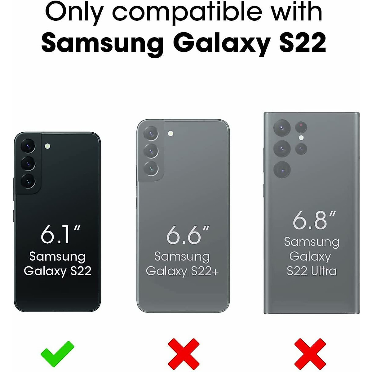 OtterBox Commuter Series Case for Samsung Galaxy S22 (Only) - Non-Retail Packaging - Black