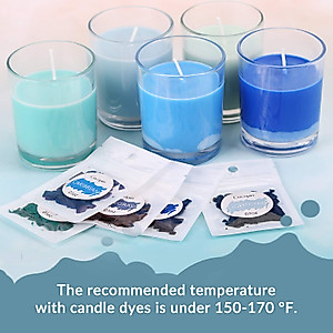 Color Candle Making Dye Kit, 24 Coloring Chips for Paraffin and Soy Wax Base Molds, Bright, Easy Melting and Mixing Colored Flakes, Non-Toxic DIY and Homemade Craft Supplies , 0.1oz Per Bag