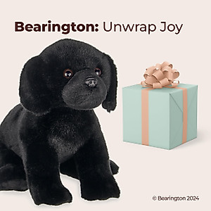 Bearington Collection Lil' Jet The Labrador Retriever, 8 Inch Black Lab Stuffed Animal