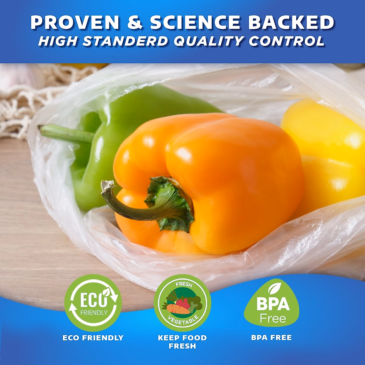 TPPLASTIC 11" x 17" Clear Plastic Produce Bags on Roll, 960 Count – Food Storage for Bread, Vegetables, Fruits, Meat - BPA-Free, Leak-Proof, Durable HDPE Bags for Kitchen, Bulk Food, and Storage Use