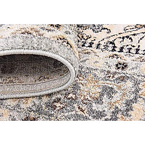 Unique Loom Tradition Collection Classic Southwestern Casual Design Area Rug (4' 0 x 6' 0 Rectangular, Gray/ Ivory)