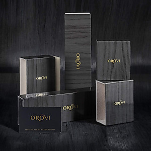 Orovi 0.07 Carat Diamond Hoop Earrings for Women - 14K Yellow Gold Earrings for Women - Elegant Timeless Womens Earrings Set - Small Hoop Earrings for Women - Jewelry for Women