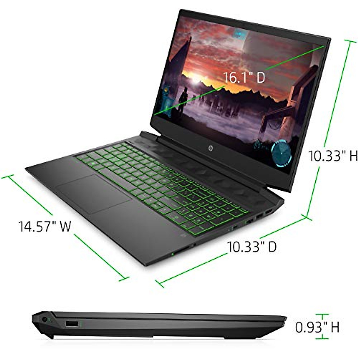 2020 HP Pavillion 16.1" FHD 144Hz IPS Gaming Laptop | 10th Gen Intel Core i5-10300H | 8GB RAM | 128GB SSD Boot + 1TB HDD | GTX 1660Ti 6GB | Backlit Keyboard | Included: Gaming Mouse | Windows 10