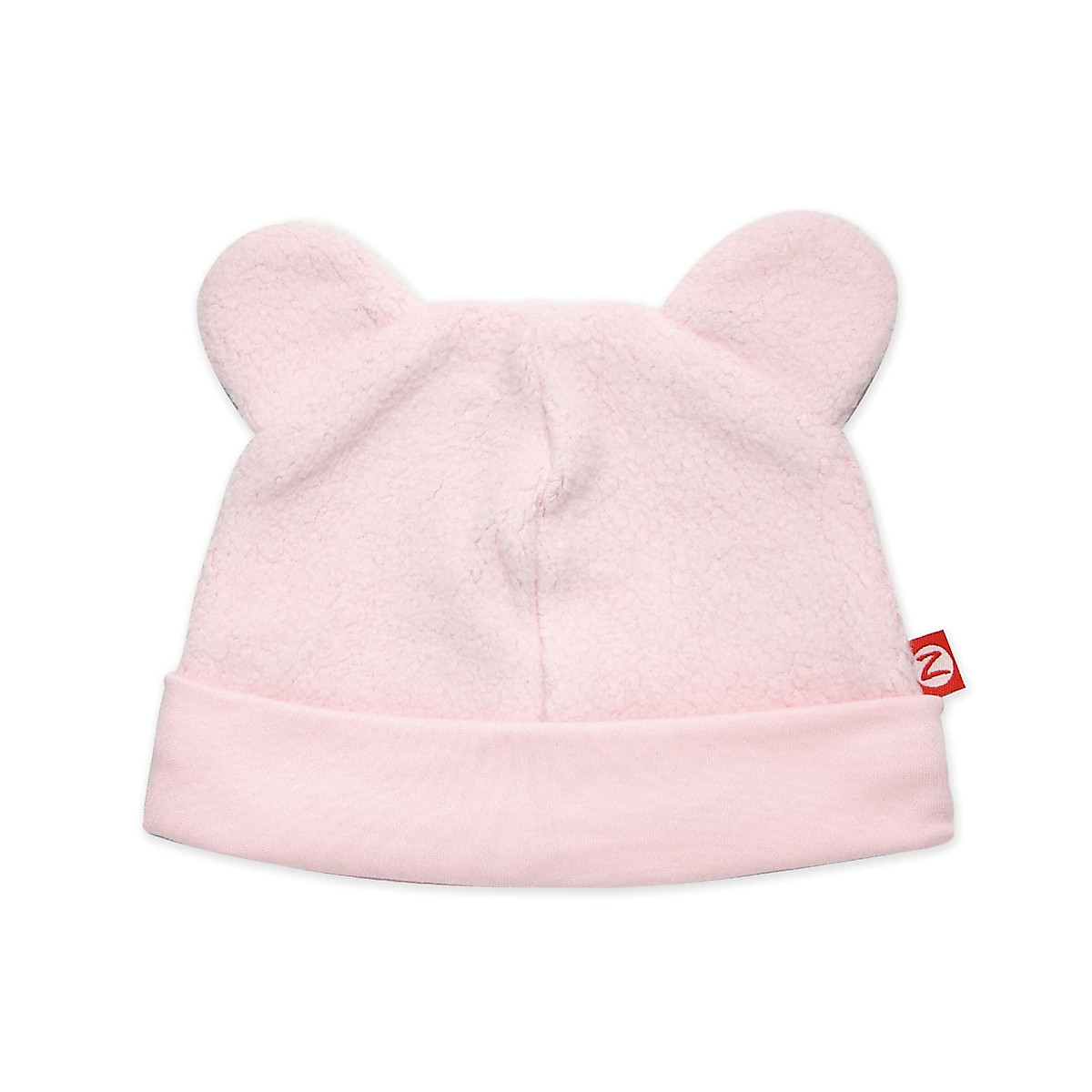Zutano Unisex Baby Fleece Hat, Winter Baby Hat for Boys and Girls, Cold-Weather Baby Gear, Infant Cap, Baby Pink, 3M