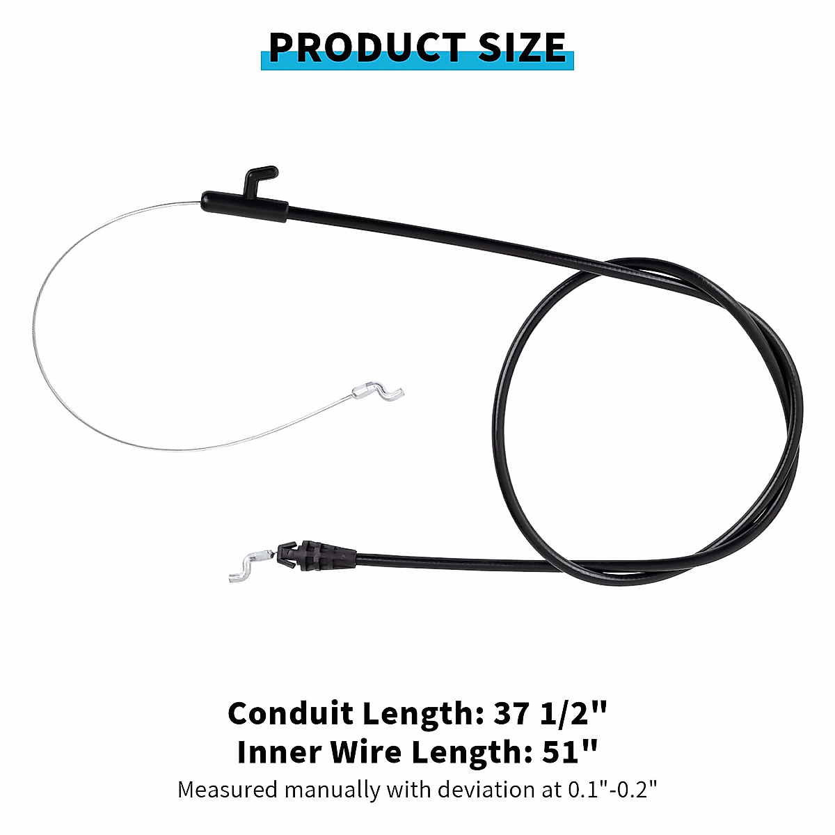 IDEASURE 946-04661 746-04661 Control Cable Compatible with MTD Craftsman Troy-Bilt Yardman Cub Cadet Bolens Murray Lawn Mower, Replaces 946-04661A, 746-04661A