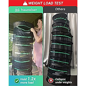 Original 8 Layers Herb Drying Rack - Mesh Drying Rack - Herb Drying Rack Hanging with Green Zipper & Garden Pruning Shears for Drying Herb - Hanging Drying Rack - Plant Drying Rack