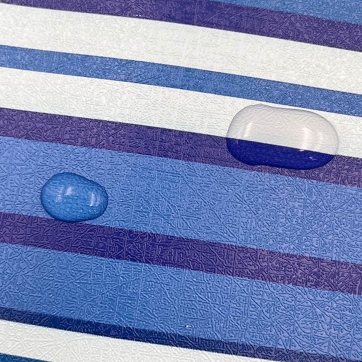 Yifely Mediterranean Blue Stripes Shelf Liner Removable Dresser Drawer Sticker Self-Adhesive Furniture Paper 17.7 Inch by 9.8 Feet