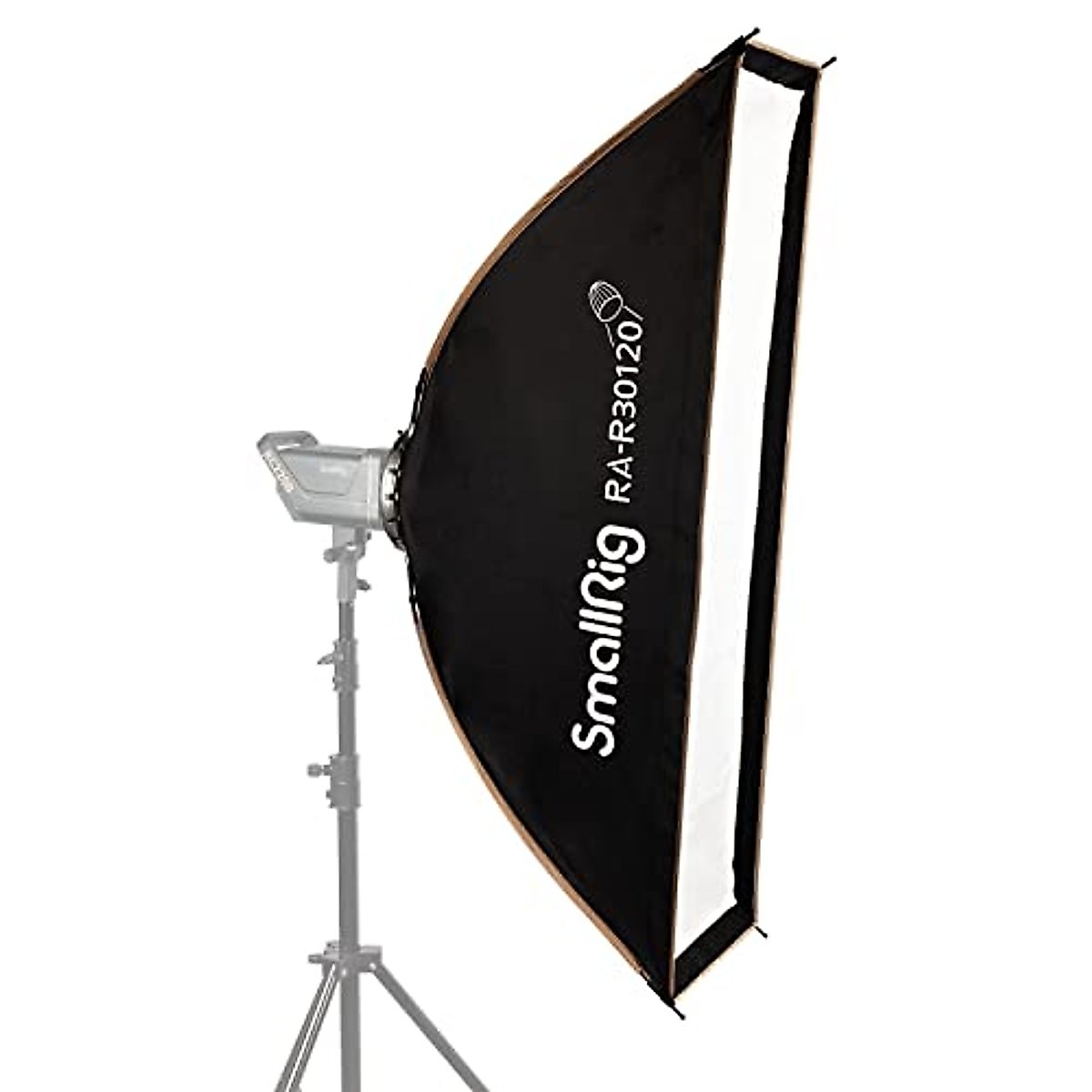 SMALLRIG Strip Softbox with Quick Release Pressing Design, 30 x 120cm (11.8" x 47.2") Bowens Mount Softbox with Beam Grid & Diffusers for Studio Lighting, RA-R30120 - 3931
