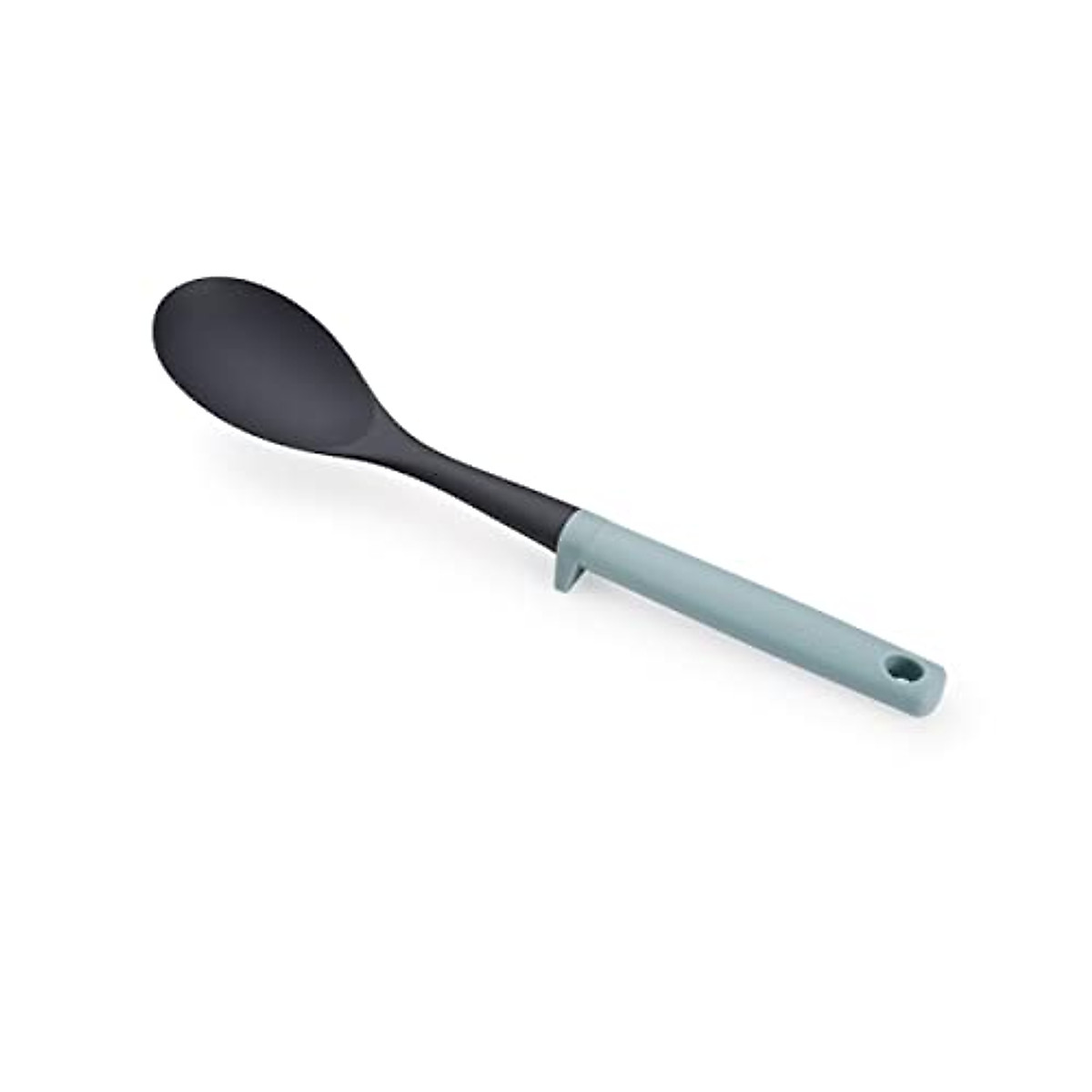 Joseph Joseph Duo Solid Spoon with Integrated Tool Rest Hygienic Design, Heat-Resistant Nylon Head, Ideal for Non-Stick Cookware, Opal