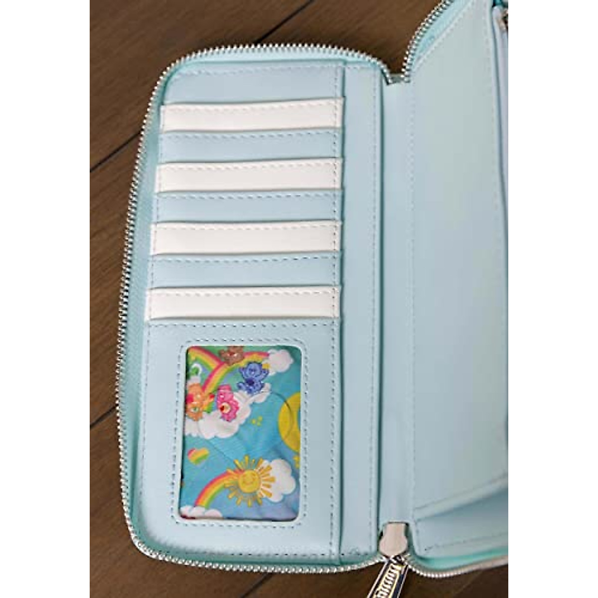 Loungefly Care Beaas Care-A-Lot Castle Zip-Around Wallet Care Bears One Size