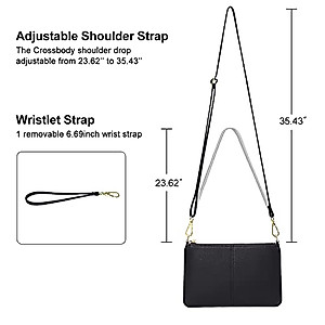 SENDEFN Women's Wallet Large Capacity RFID Blocking Leather Wallets Credit Cards Organizer with Checkbook Holder