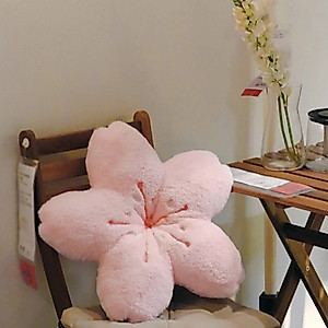 Seat Pillow Cushion Pad of Sakura of Lower Shaped - 16Inch Wide Non-Slip Chair Cushion Plush Chair for Sofa Living Room Bedroom Pink 1