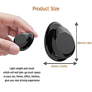 YUENTOEN Car Mini Hooks - Auto Adhesive Hooks, 4Pcs ABS Strong Adhesion Car Storage Hooks Stick on Dashboard Automotive Interior Accessories for Earphones Charging Cables Keys Bags Purse Towel Hat