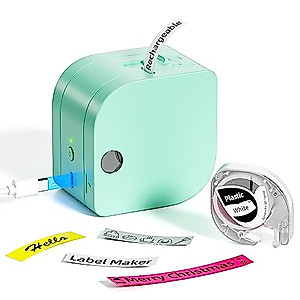 Zodzi Label Makers with Color Fonts- P12Pro Label Maker Machine with Tape Support Inkless Multiple-Colored Fonts Icons Border, Bluetooth Rechargeable, Label Printer for School Item, Kids Teenagers