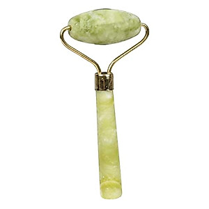 Jade Roller Anti Aging Massage and Lymph Drainage Tool, for Neck Eyes and Body. Wrinkles and Fine Lines