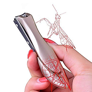 Nail Clippers for Thick Nails-Stainless Steel Nail Cutter with Catcher, No Splash Nail Clippers with Nail File, Sharp and Durable Nail Clipper, for Men and Women, Kids and Seniors,Bionic Design