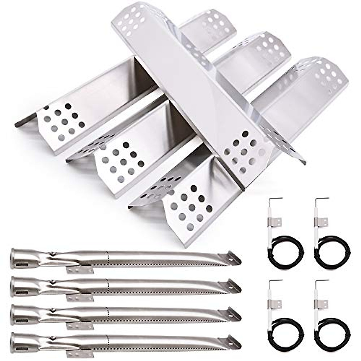 Criditpid Replacement Parts for Nexgrill 720-0830H 720-0830D, Members Mark 720-0830F, BHG 720-0783H Grill, Heat Plate Shields Grill Burners Igniter for Nexgrill 4 Burner 720-0830H Home Depot