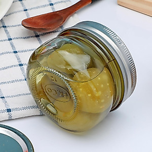 COMUDOT 40 Pack Mason Jars, 4 oz Food Storage Jars with Split-Type Metal lids, Glass Canning Jars for Jams, Overnight Oats, Candies, Honeys, Snacks,DIY Projects,Wedding/Party/Shower Favors