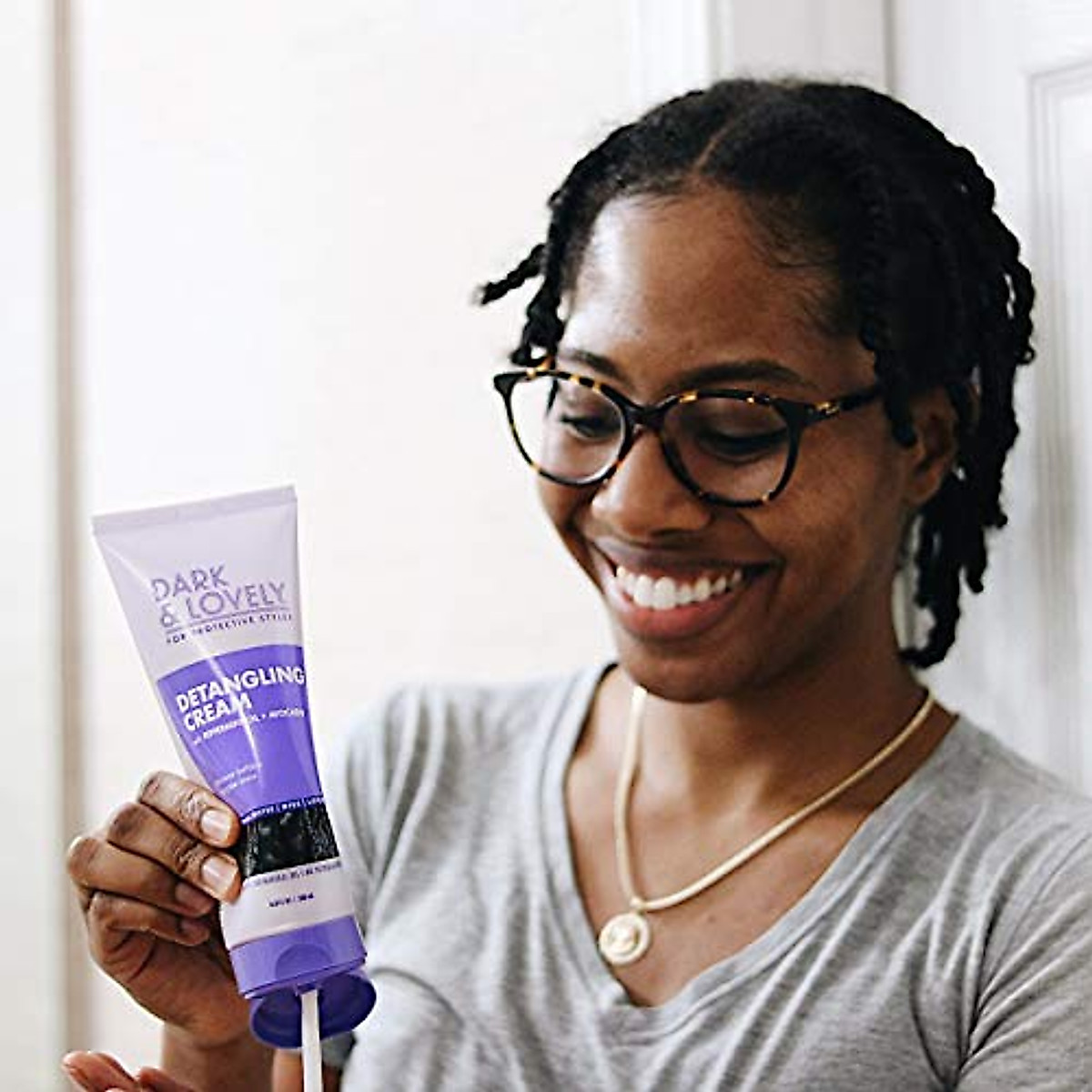 Softsheen-Carson Dark and Lovely for Protective Style Cleansing Water and Cream Detangler Kit Shampoo with Aloe and Conditioner with Avocado and Peppermint, 2 Count